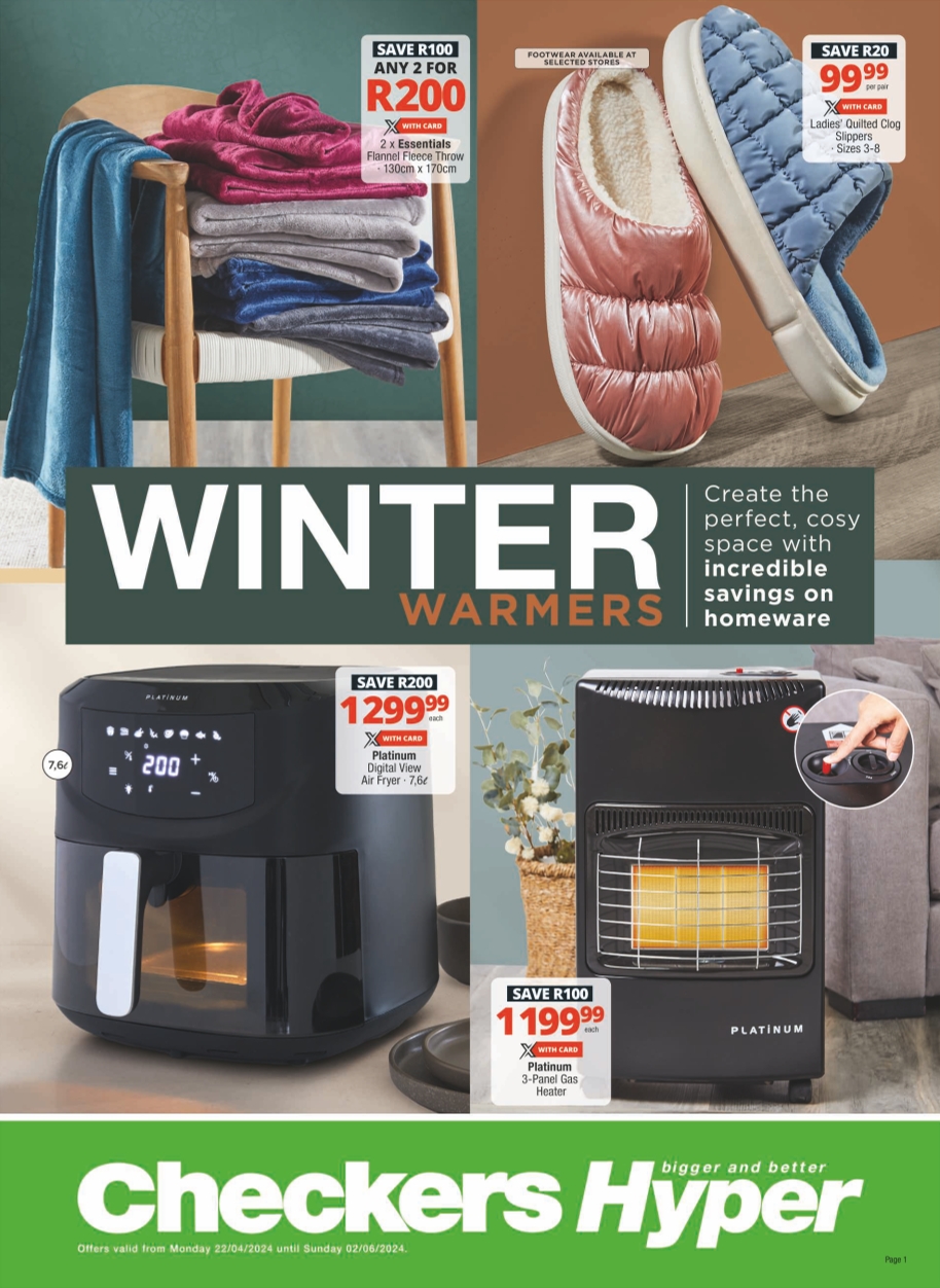 Checkers Specials Leaflet: Winter Deals - Just Browsing: Catalogues & Leaflets