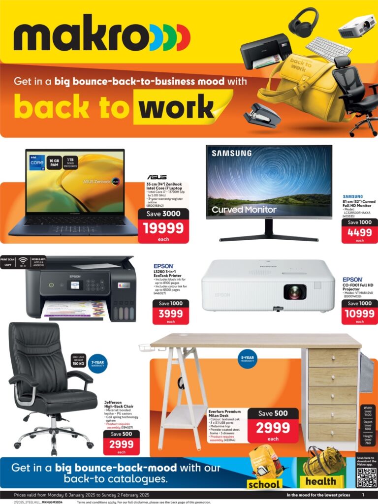 Makro Office Electronics Unbeatable Specials - Ends 2 Feb 2025! - Just ...