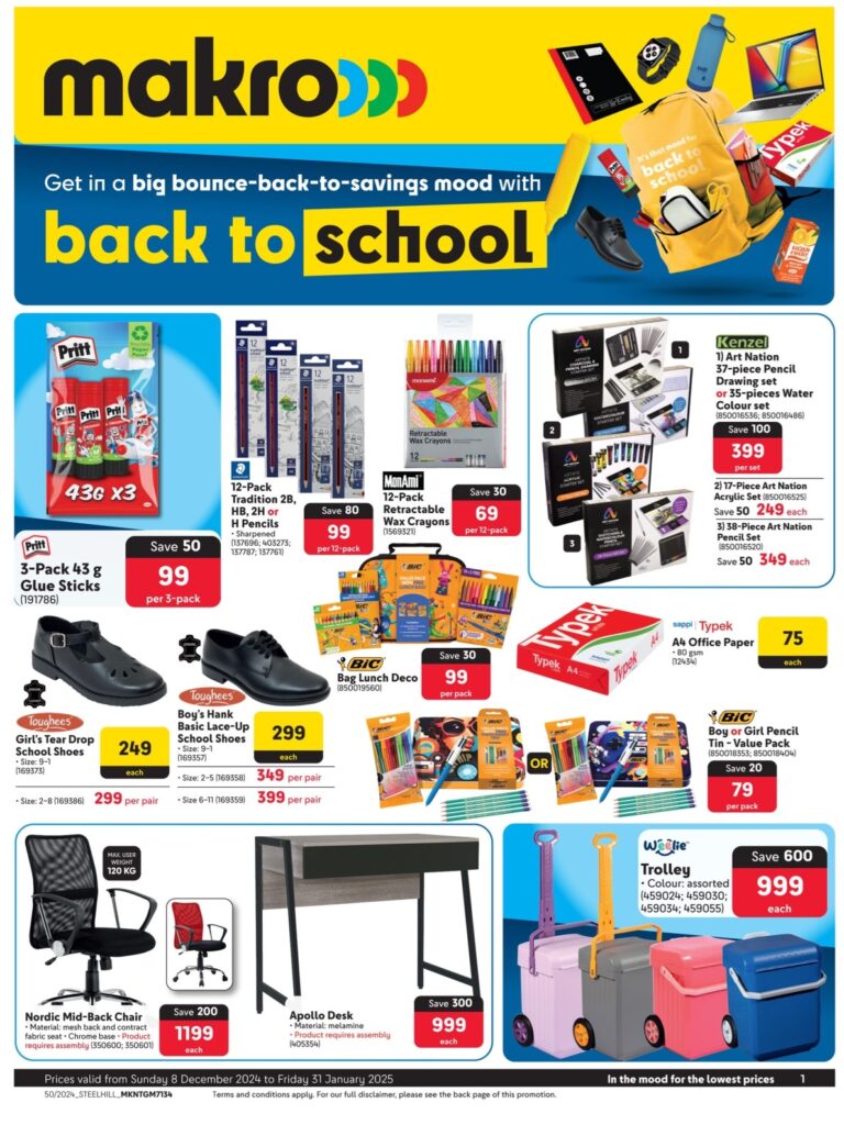 Makro Back To School Specials Catalogue: Until 31 Jan 2025 - Just ...