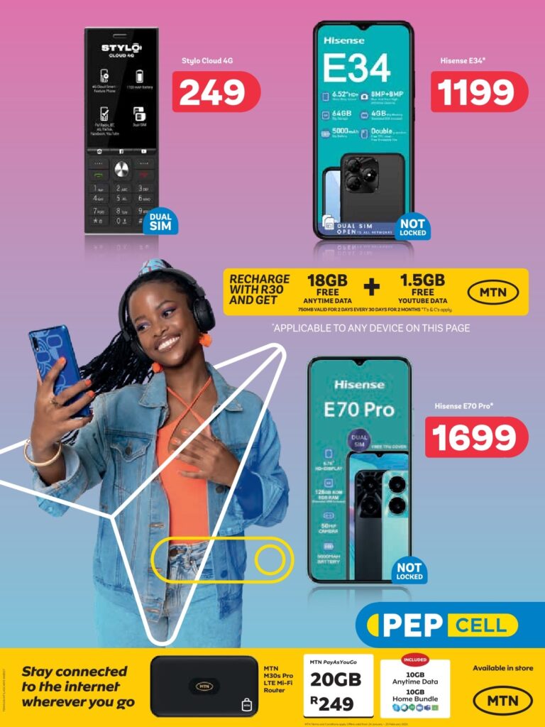 PEP Cell Catalogue with FoneYam Cellphone Specials - Just Browsing: Catalogues & Leaflets