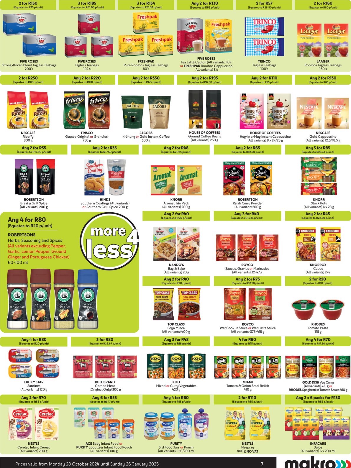 Makro More 4 Less Specials Catalogue - Ends 26 Jan 2025! - Just Browsing: Catalogues & Leaflets